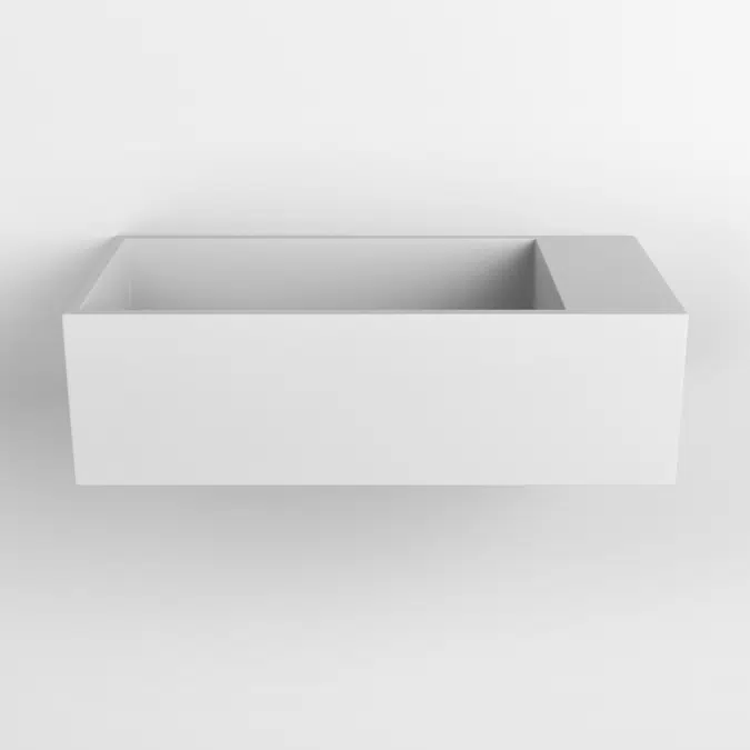 BIM objects - Free download! Cyrus Wall-Mounted Basin 500mm x 250mm ...