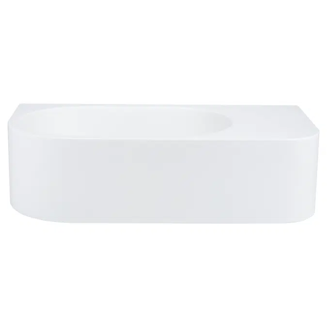 BIM objects - Free download! Vesi Wall-Mounted Basin 400mm (Overflow ...