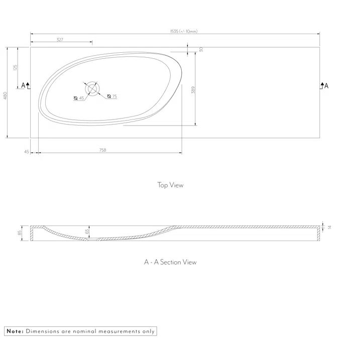 BIM objects - Free download! Azure Wall-Mounted Basin | BIMobject