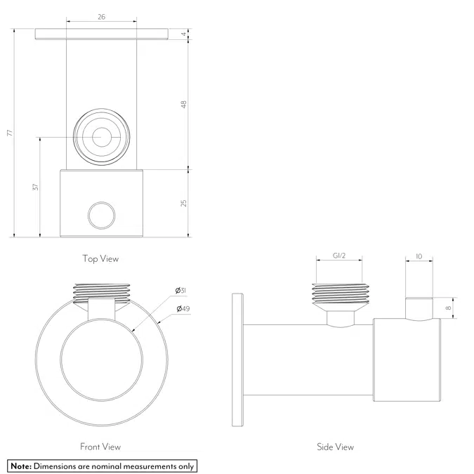 Objetos BIM - ¡Descarga gratis! Mini Cistern Stop | BIMobject