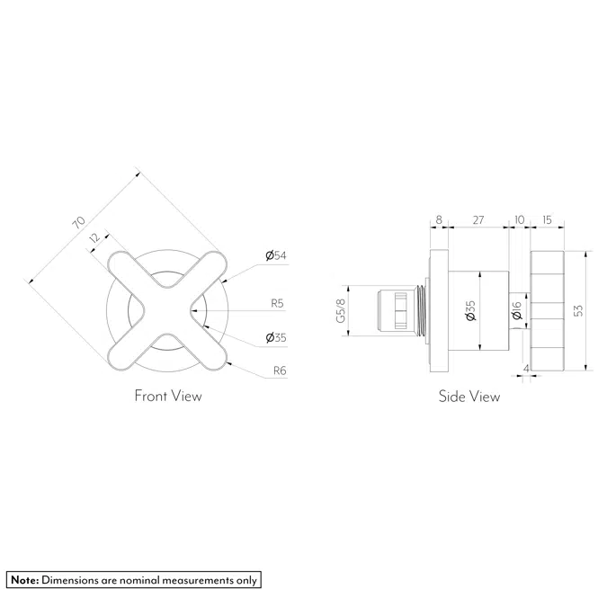 BIM objects - Free download! Cross Assembly Taps | BIMobject