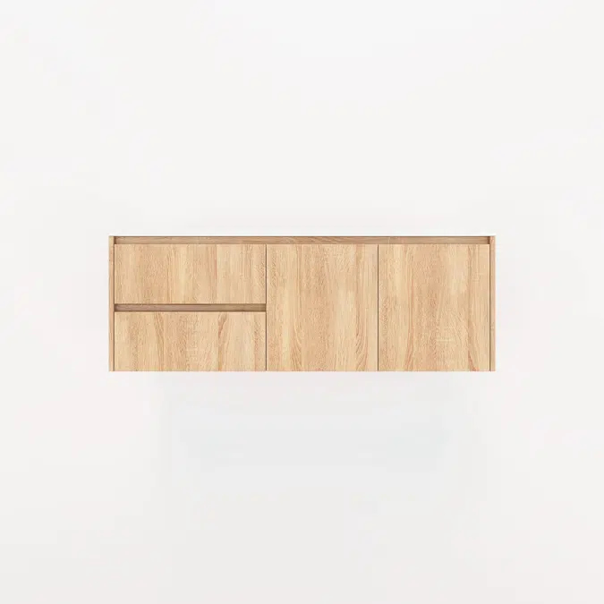 BIM objects - Free download! Archer 2-Door Vanity with Drawers on the ...