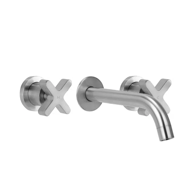 BIM objects - Free download! Cross Assembly Taps & Spout Set | BIMobject