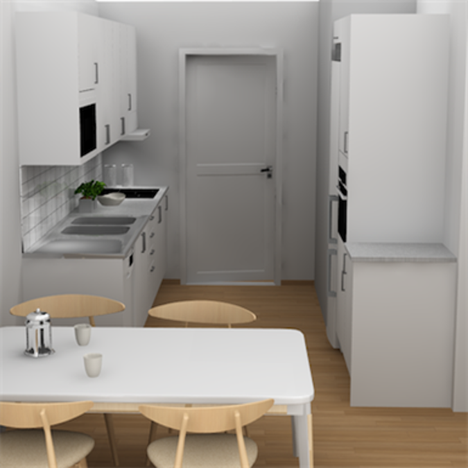 BIM objects - Free download! Parallel Kitchen | BIMobject
