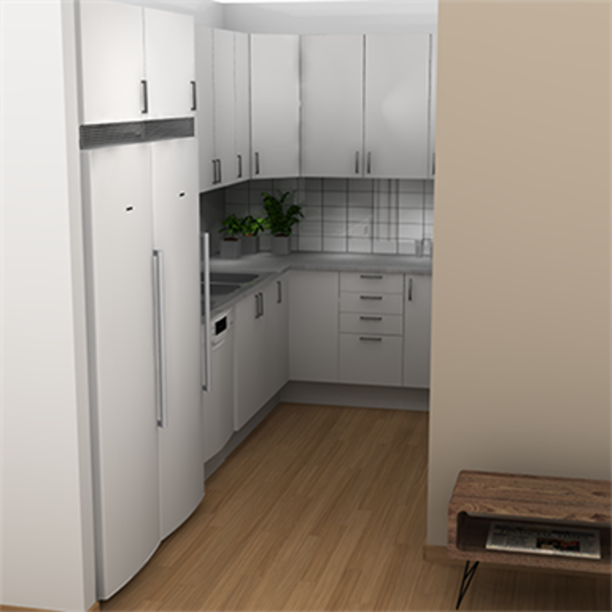 BIM objects - Free download! Horseshoe Kitchen | BIMobject