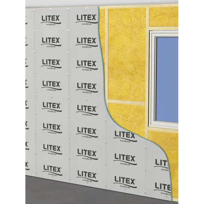 BIM objects - Free download! Litex Membrane System on Wooden studs ...