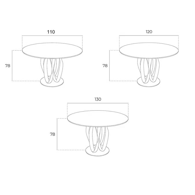 BIM objects - Free download! Dining table in tempered glass and solid ...