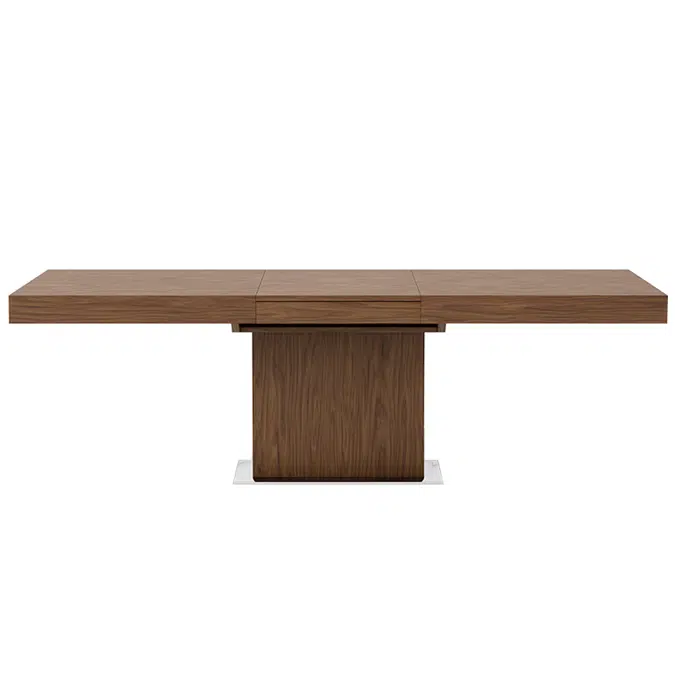 Objetos BIM - ¡Descarga gratis! Mesa comedor rectangular de madera ...