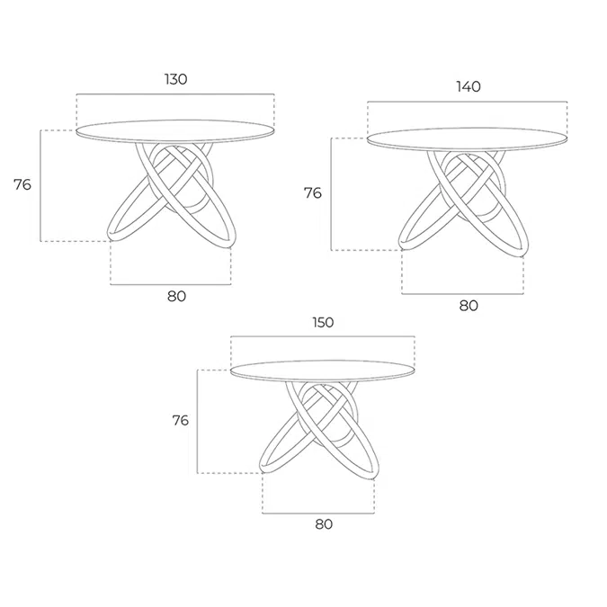 BIM objects - Free download! Dining table in tempered glass and solid ...