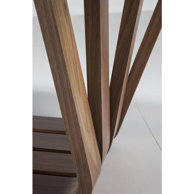 BIM objects - Free download! Walnut wood dining table | BIMobject