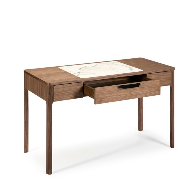 BIM objects - Free download! Walnut wood dressing table and marble ...