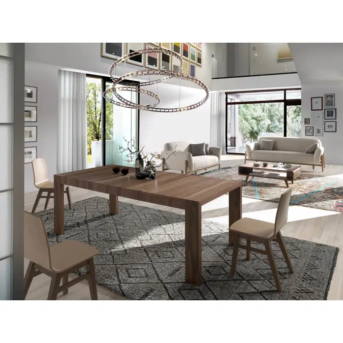 BIM objects - Free download! Walnut wood coffee table | BIMobject