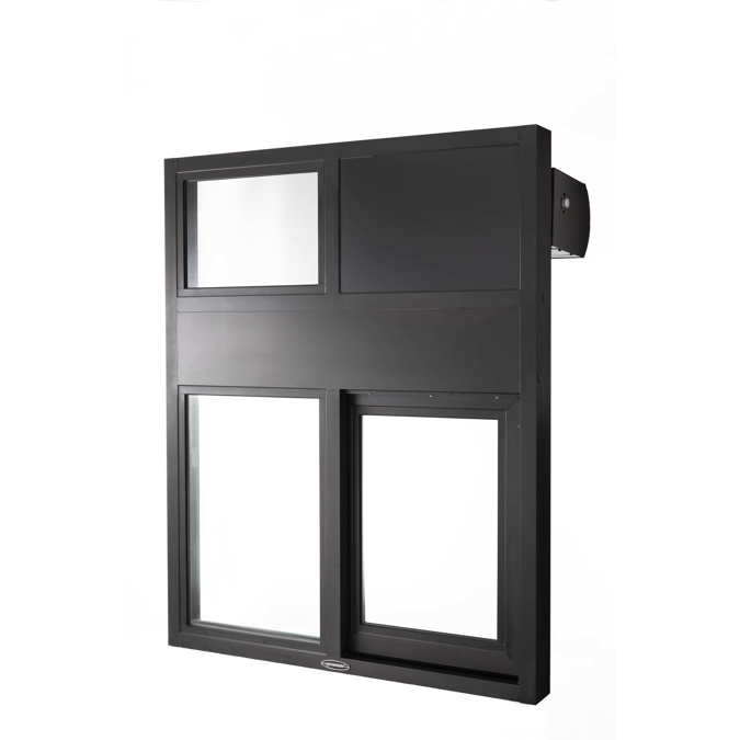 BIM objects - Free download! SCT-4860 Side Sliding Transaction Window ...