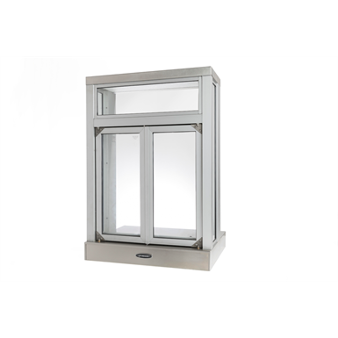 BIM objects - Free download! PW2-16 Bi-Fold Transaction Window | BIMobject