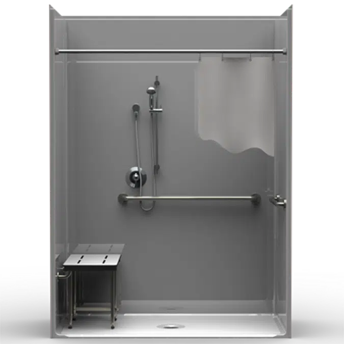 BIM objects - Free download! Single-Piece, Code Compliant 60″ x 33″ x ...