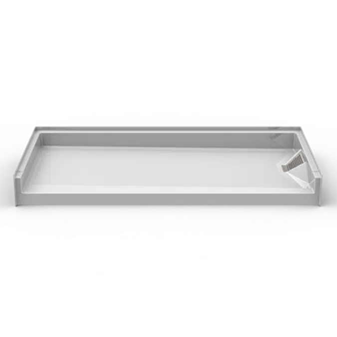 BIM objects - Free download! Curbed 60″ x 30″ Shower Pan | Traditional ...