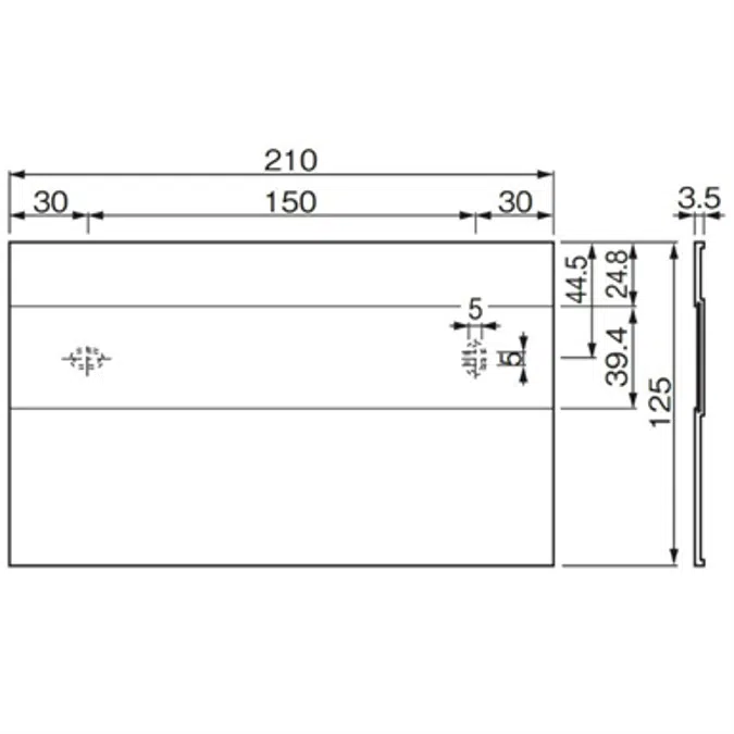 BIM objects - Free download! AL室名札 KS-N21A シルバー 60枚/ケース | BIMobject
