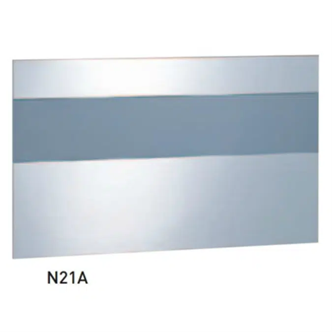 BIM objects - Free download! AL室名札 KS-N21A シルバー 60枚/ケース | BIMobject