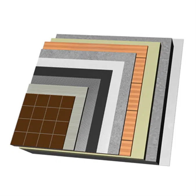 BIM objects - Free download! QB02-R-EC-c Vented flat roof with flooring ...