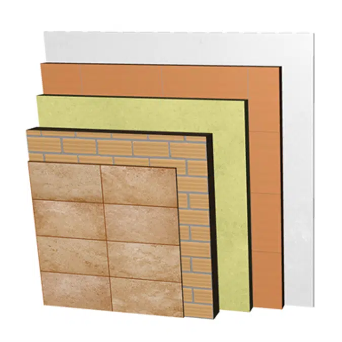 BIM objects - Free download! FC15-H-bgf Double skin non facing clay ...