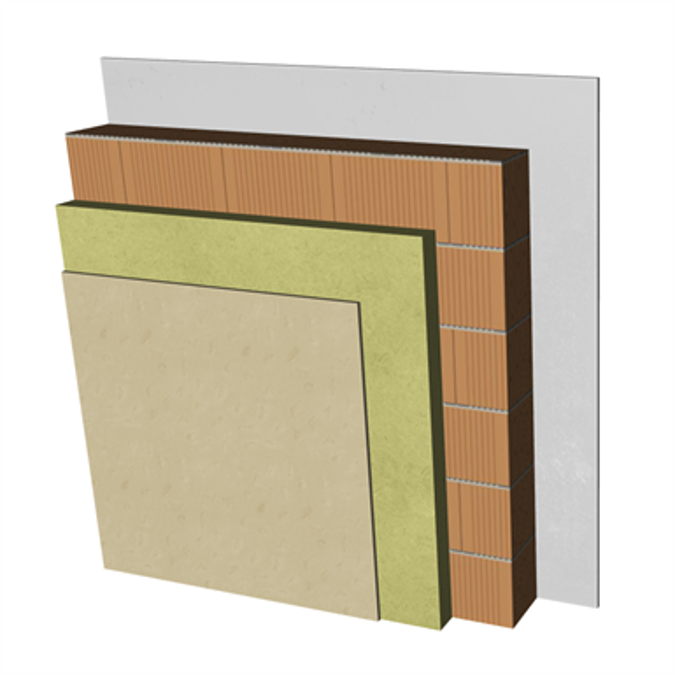 BIM objects - Free download! FC03-B2 Single skin clay block façade and ...