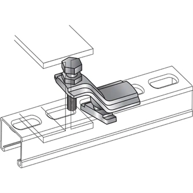 BIM objects - Free download! Beam clamp MM-T-16-36 HVAC | BIMobject