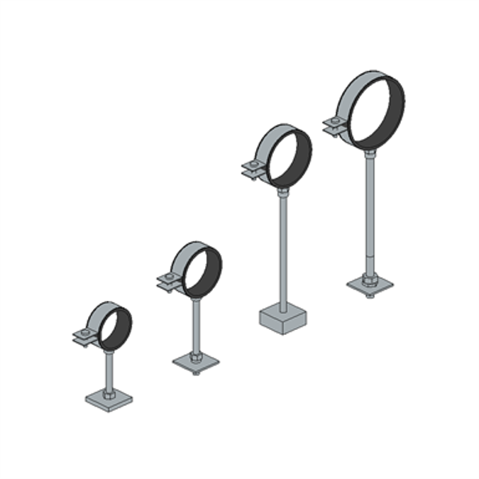 BIM objects - Free download! Light-duty Pipe Rings - MP-L-I (sedimir ...