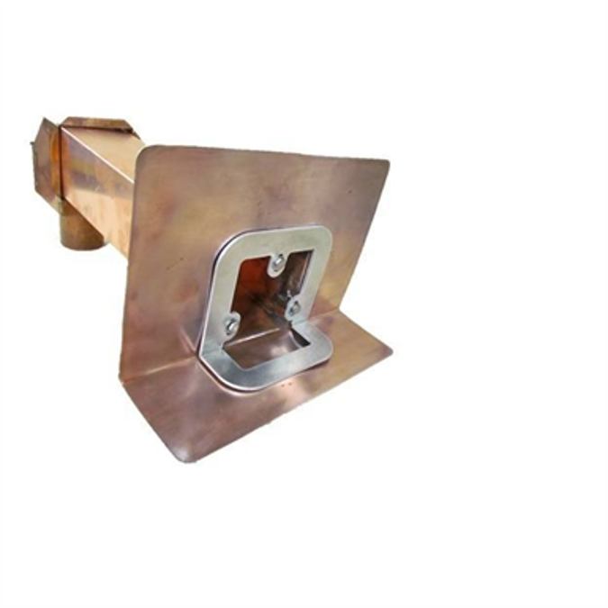 BIM objects - Free download! Clamp-Tite Copper Box Scupper | BIMobject