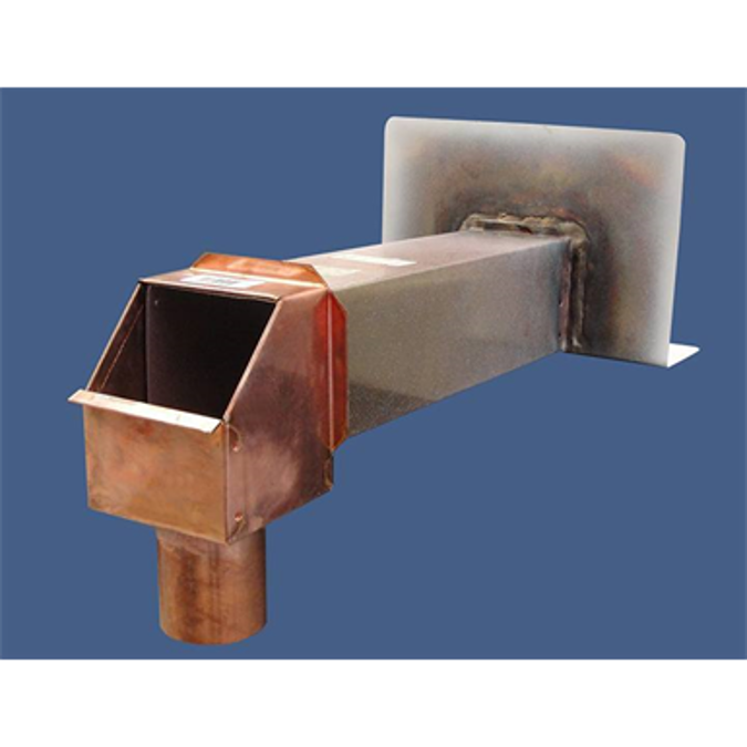 BIM objects - Free download! Clamp-Tite Copper Box Scupper - TPO ...