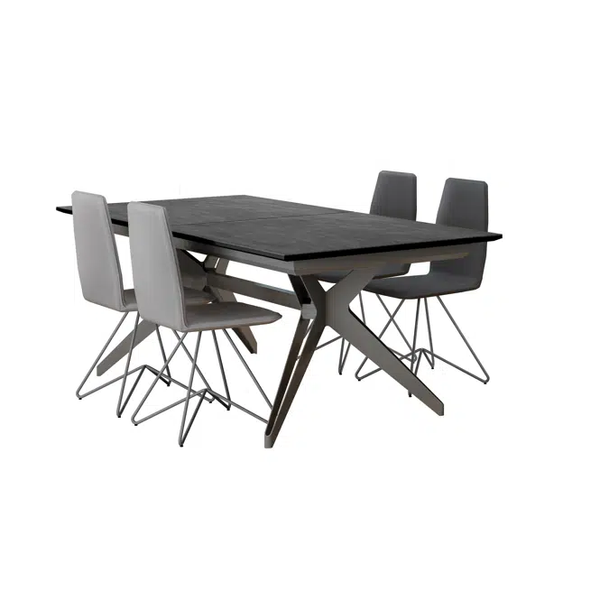 BIM objects - Free download! Dining Table Iris | BIMobject