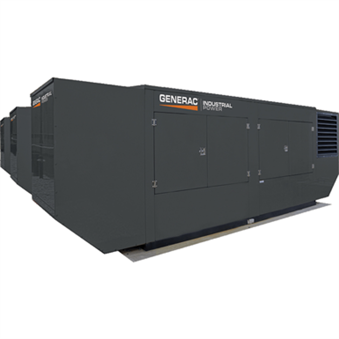 Objetos BIM - ¡Descarga gratis! 400 kW (MD400) Diesel Standby Generator ...