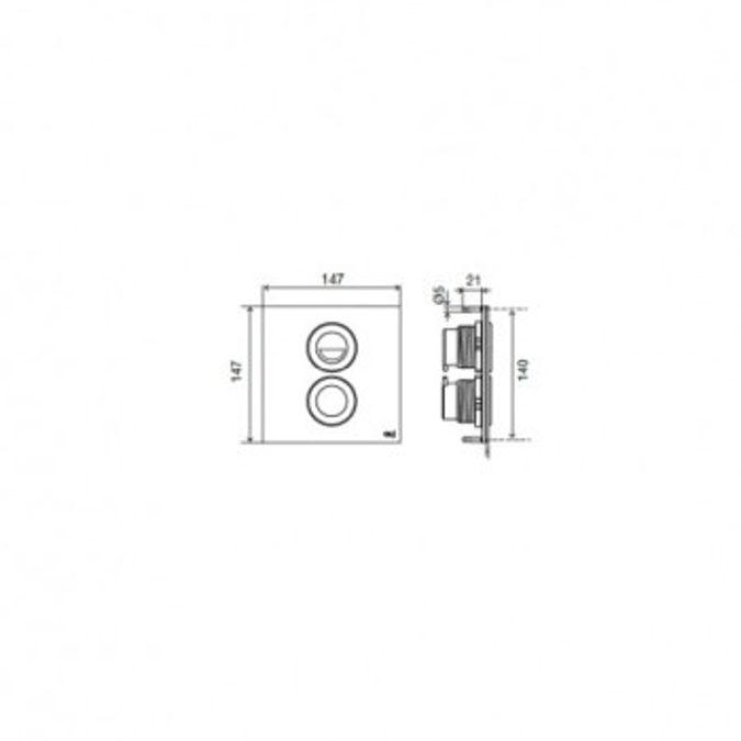 BIM objects - Free download! SM15-white tempered glass | BIMobject