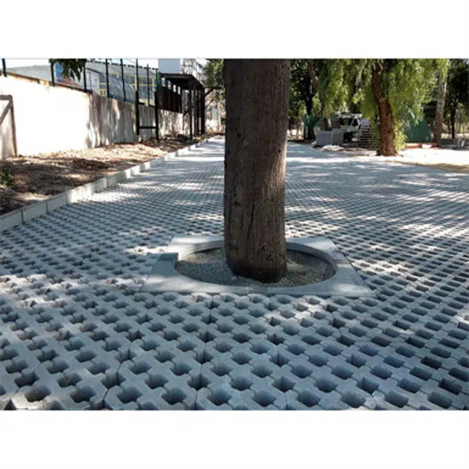 BIM objects - Free download! Permeable Slab Model Cesped 50x30 | BIMobject