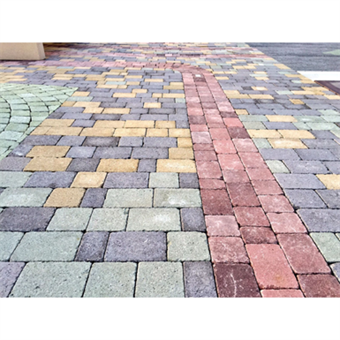 BIM objects - Free download! Paver model Rustic 14 | BIMobject
