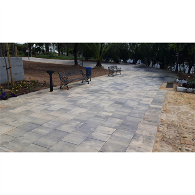 Objetos BIM - ¡Descarga gratis! Baldosa De Hormigón Pavinature 60X40 s ...