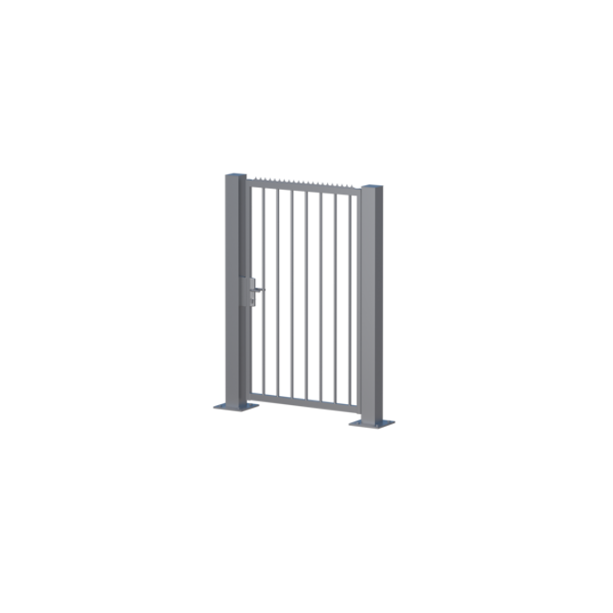 BIM objects - Free download! Single swing gates | BIMobject
