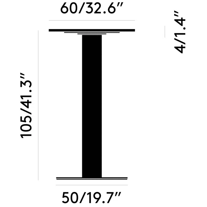 BIM objects - Free download! Tube High Table 60cm | BIMobject