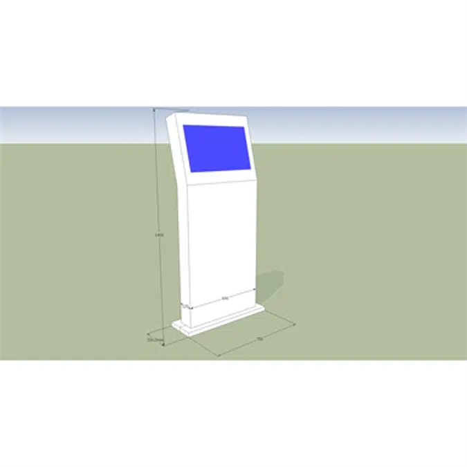 BIM objects - Free download! Digital Visitor Terminal_Outdoor use ...