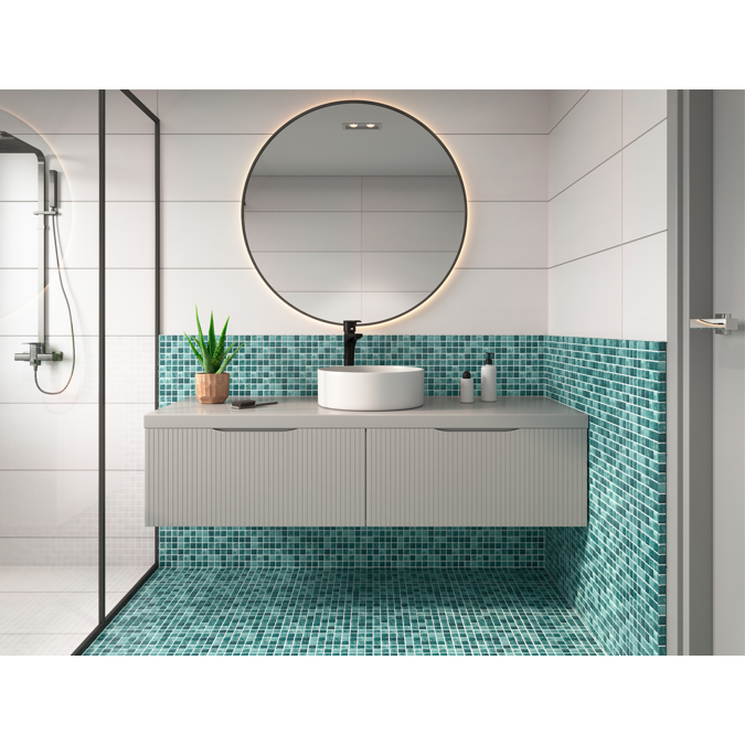 BIM objects - Free download! Malla niebla turquesa 33x33 cm | BIMobject