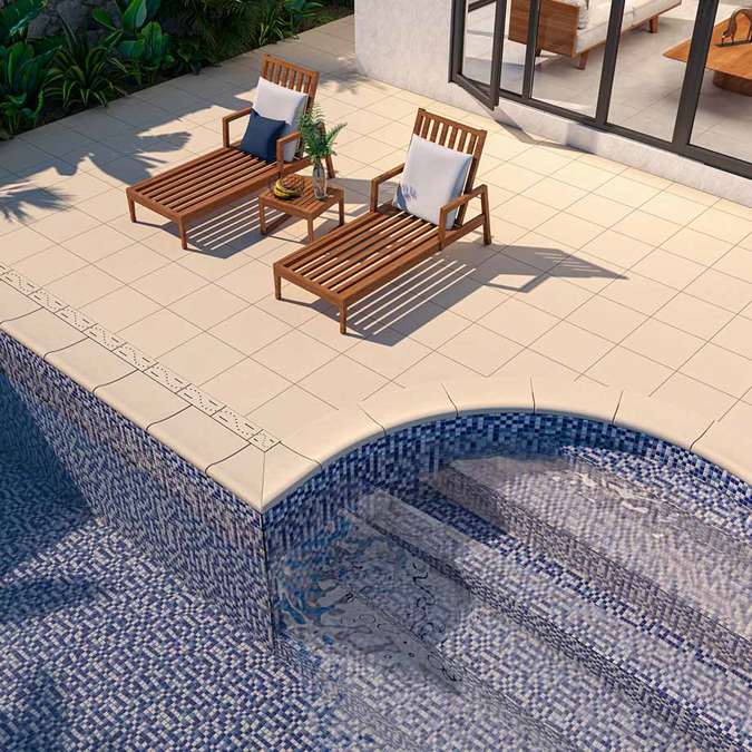 Objetos BIM - ¡Descarga gratis! Malla piscina azul 30 x 30 cm | BIMobject