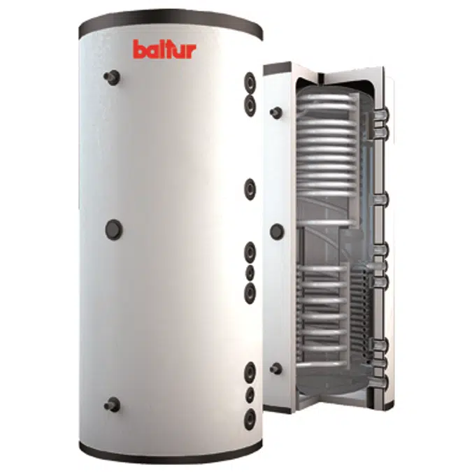 BIM objects - Free download! HR Combined buffer tanks with fixed ...