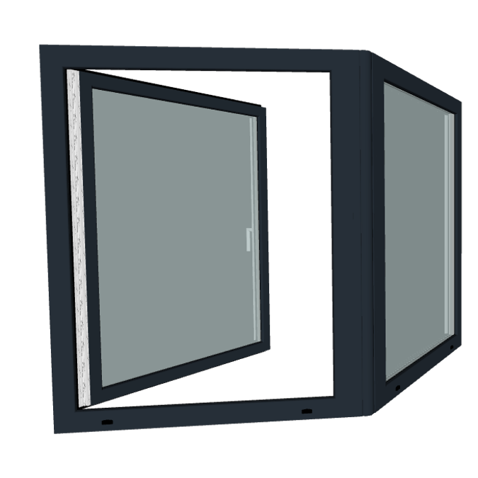 BIM objects - Free download! S9000 Corner Window with variable Angle ...