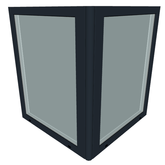 BIM objects - Free download! S9000 Corner Window with variable Angle ...