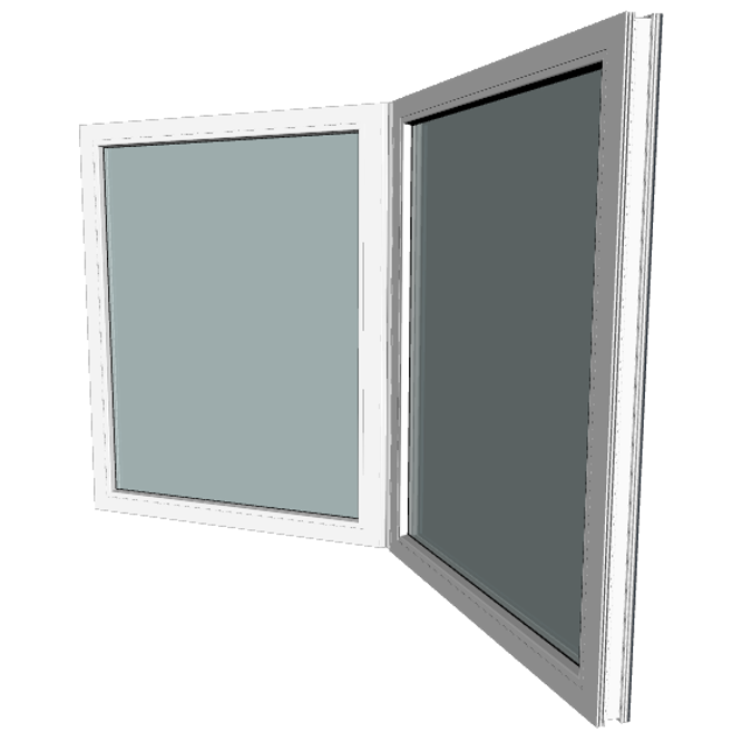 BIM objects - Free download! S9000 Corner Window with variable Angle ...