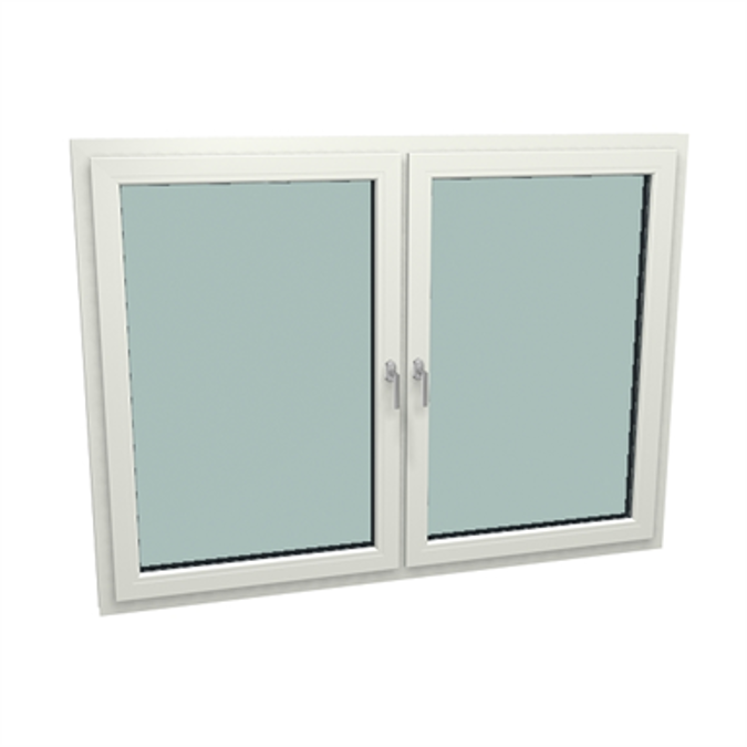 BIM objects - Free download! S9000 Double-leaf turn tilt window | BIMobject