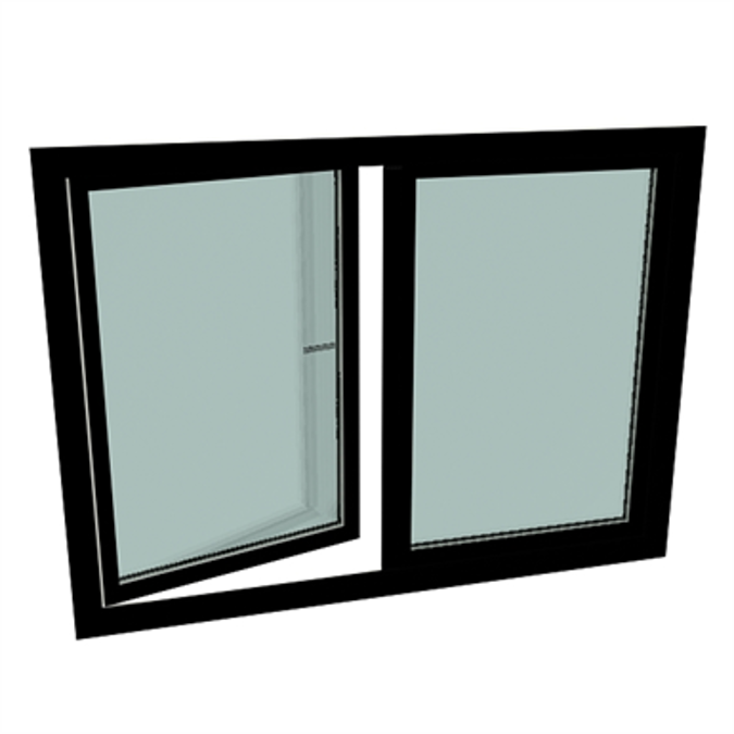 BIM objects - Free download! S9000 Double-vent window | BIMobject