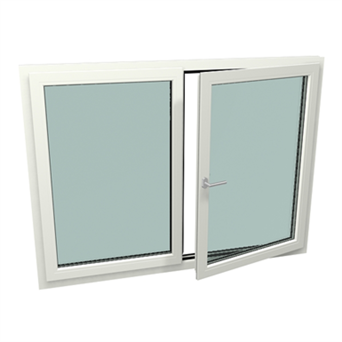 BIM objects - Free download! S9000 Double-vent window | BIMobject