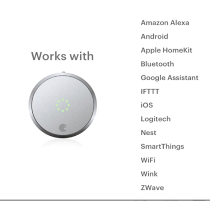 BIM objects - Free download! August Home Smart Lock Pro Deadbolt ...