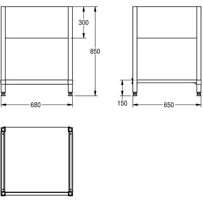 BIM objects - Free download! MAXIMA Frame for Maxima MAXF70-70 | BIMobject
