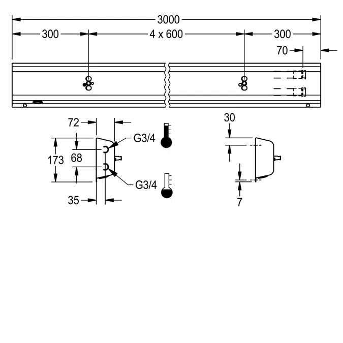 BIM objects - Free download! Fitting unit AQFU0021 | BIMobject